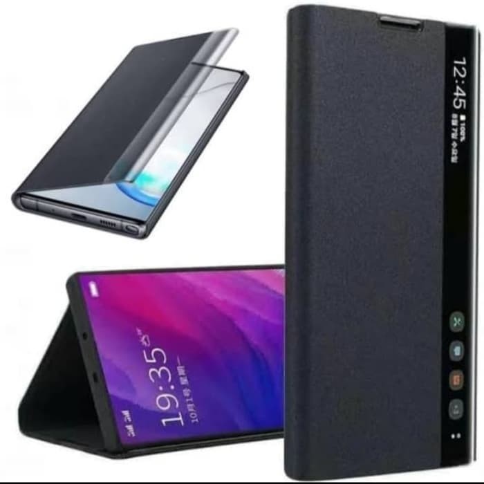 Jual Case Xiaomi Redmi Note 10 10S casing Smartview flip cover standing ...