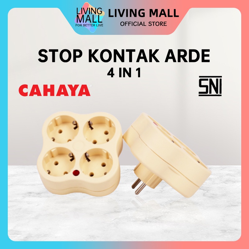 Jual Multi Socket 4 In 1 / Stop Kontak Arde / Soket 4 Lubang SNI / Merk ...