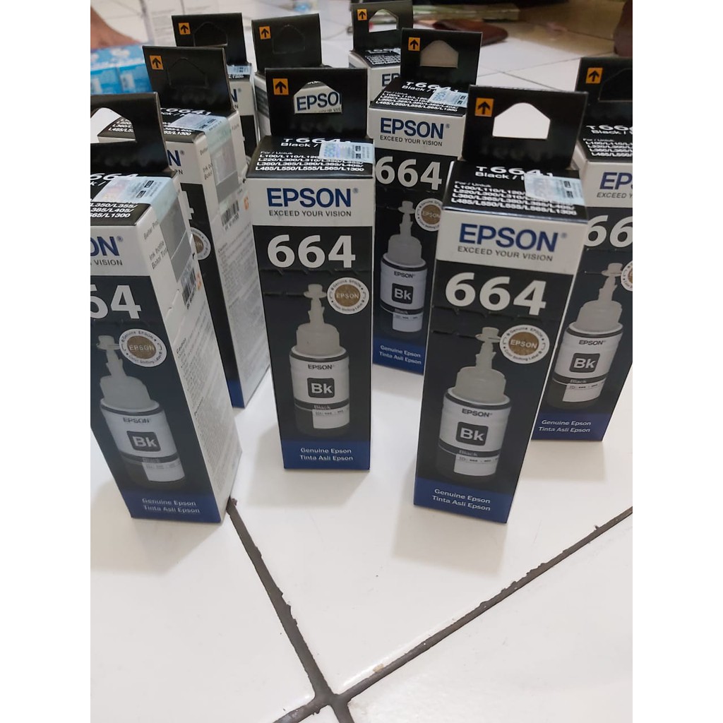 Jual TINTA PRINTER EPSON 664 T6641 / T6642 / T6643 / T6644/TINTA ...