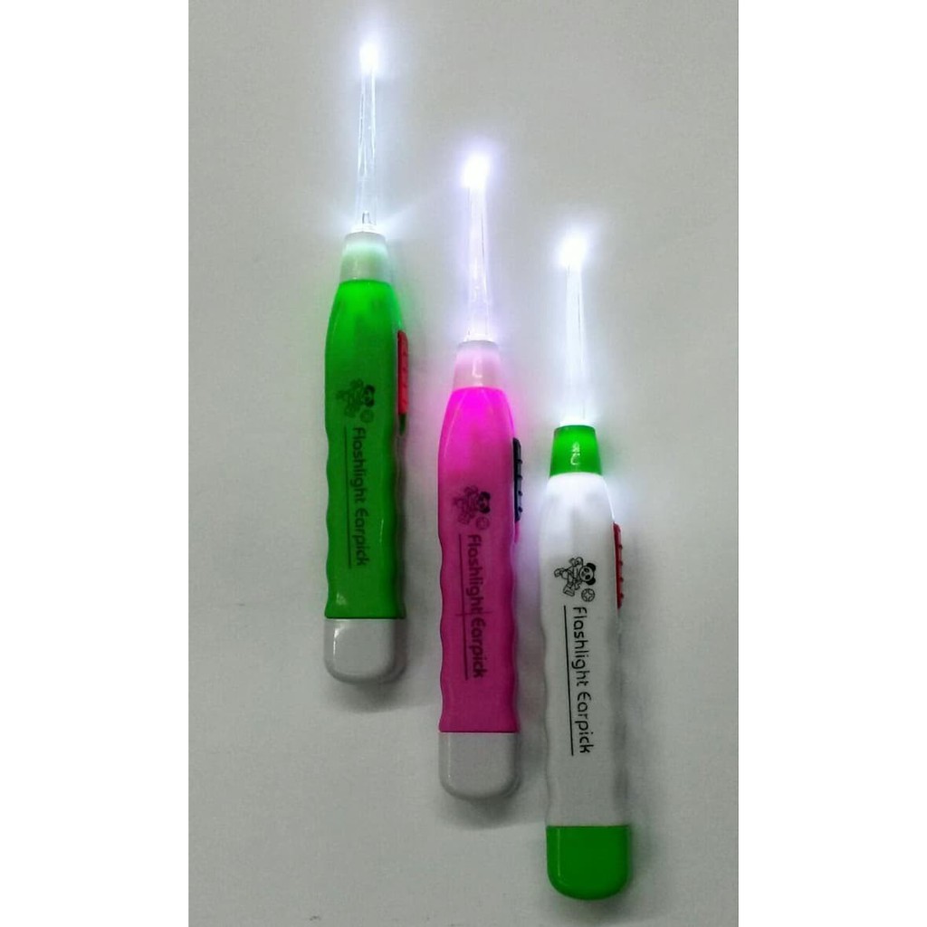 Jual korek kuping LED / Ear pick lampu / pembersih telinga earpick lamp ...