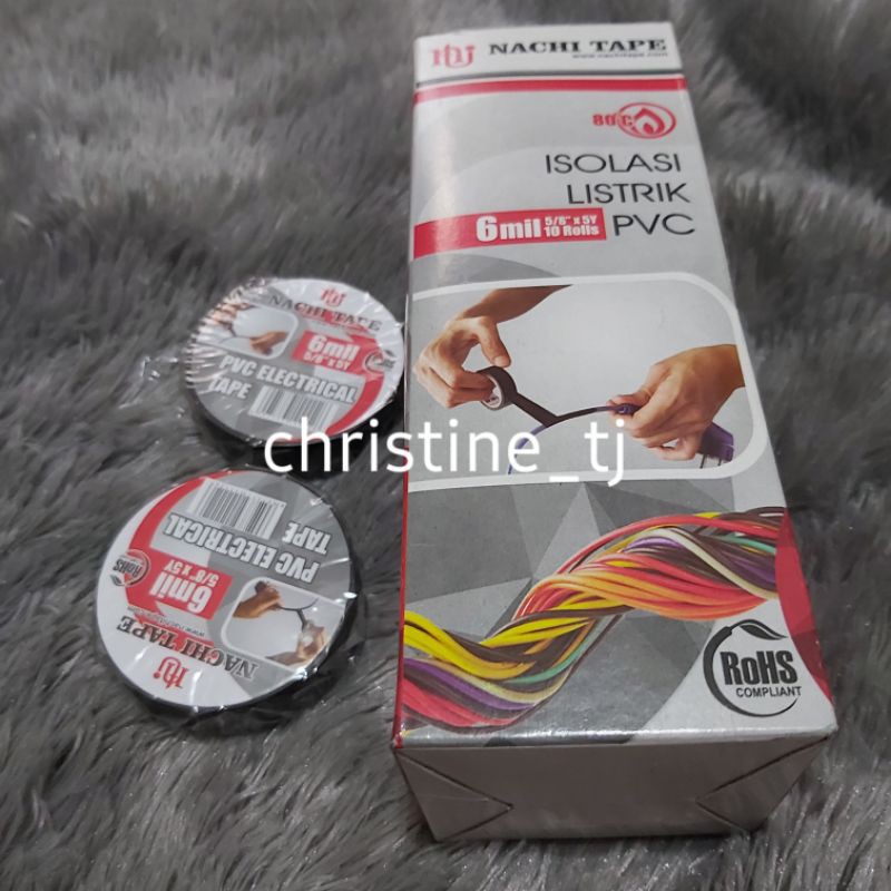 Jual ISOLASI LISTRIK/KABEL PVC NACHI ( 1,5 cm×5 yard ) | Shopee Indonesia