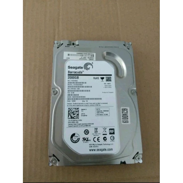 Jual Hardisk PC sata 2 TB Merk Seagate barracuda | Shopee Indonesia