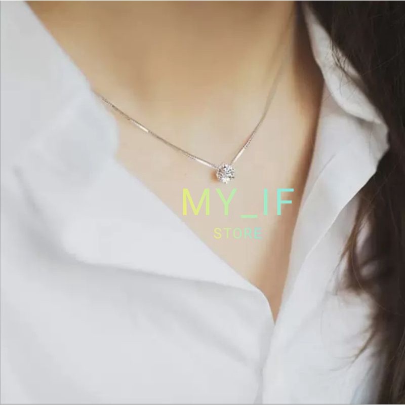 Jual Kalung Liontin Perak Silver 925 Lapis Emas Putih Anti Karat ...