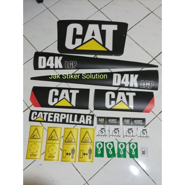 Jual Stiker Dozer Caterpillar Cat D4K LGP Sticker Alat Berat | Shopee ...