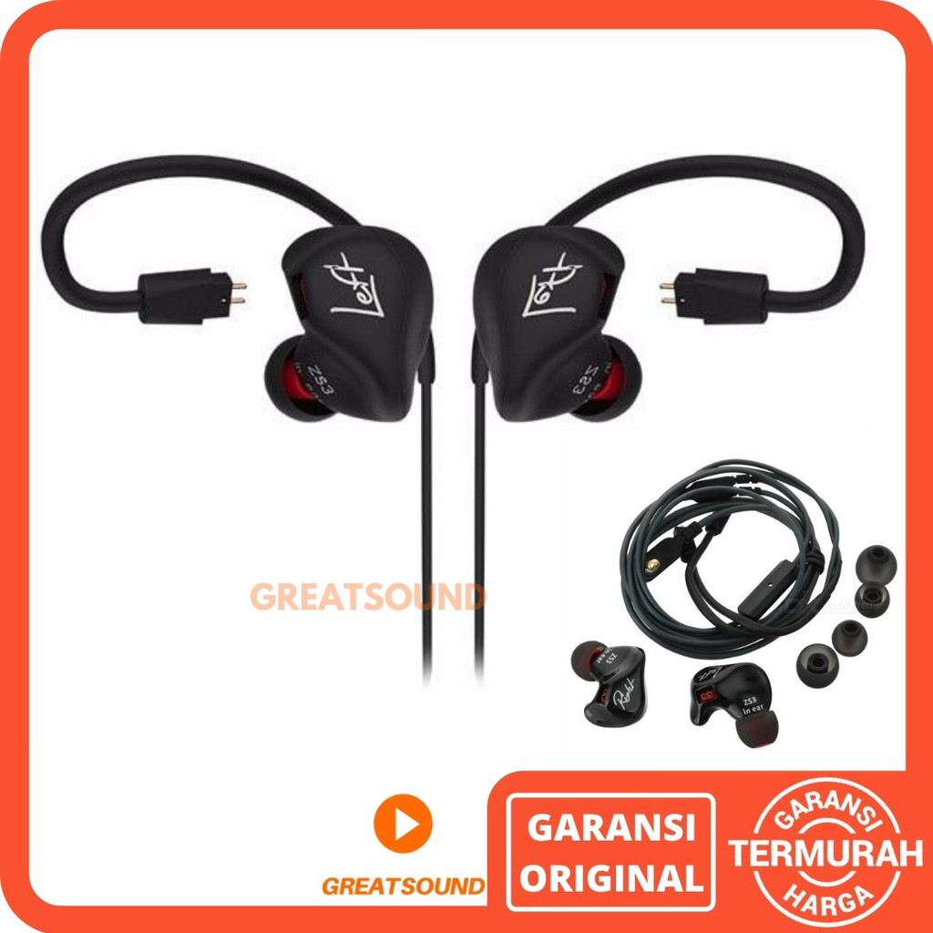 Jual Earphone KZ ZS3 In Ear Earphone KZ Original Headset KZ Headset ...