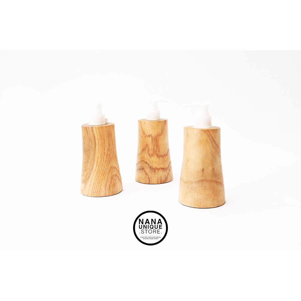 Jual BOTOL SABUN KAYU - Botol Sabun/ Wadah Sabun Kayu/ Botol Sabun Cair ...