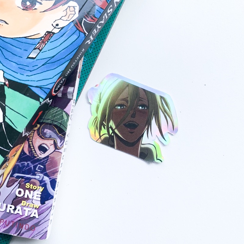 Jual Stiker Anime Hologram Annie Leonhart Attack on Titan | Shopee ...