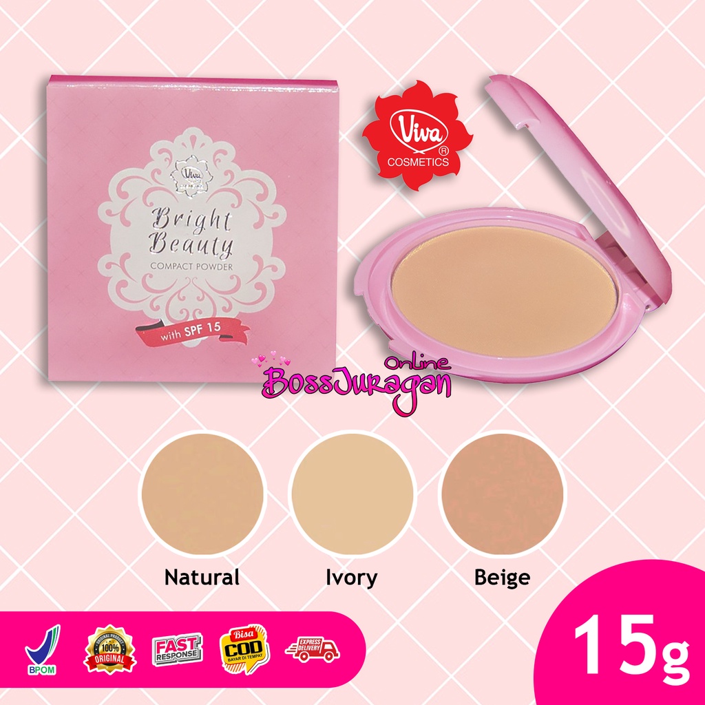 Jual (BOSS) VIVA Bright Beauty Compact Powder with Spf15 - 15g | Viva ...