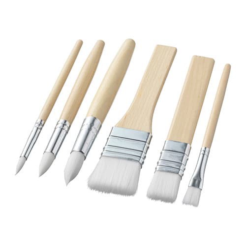 Jual Mala kuas lukis painting menggambar brush set 6pc kuas cat air ...
