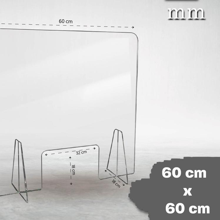 Jual ☂ PARTISI / SEKAT / PEMBATAS MEJA AKRILIK TABLE DIVIDER KASIR ...