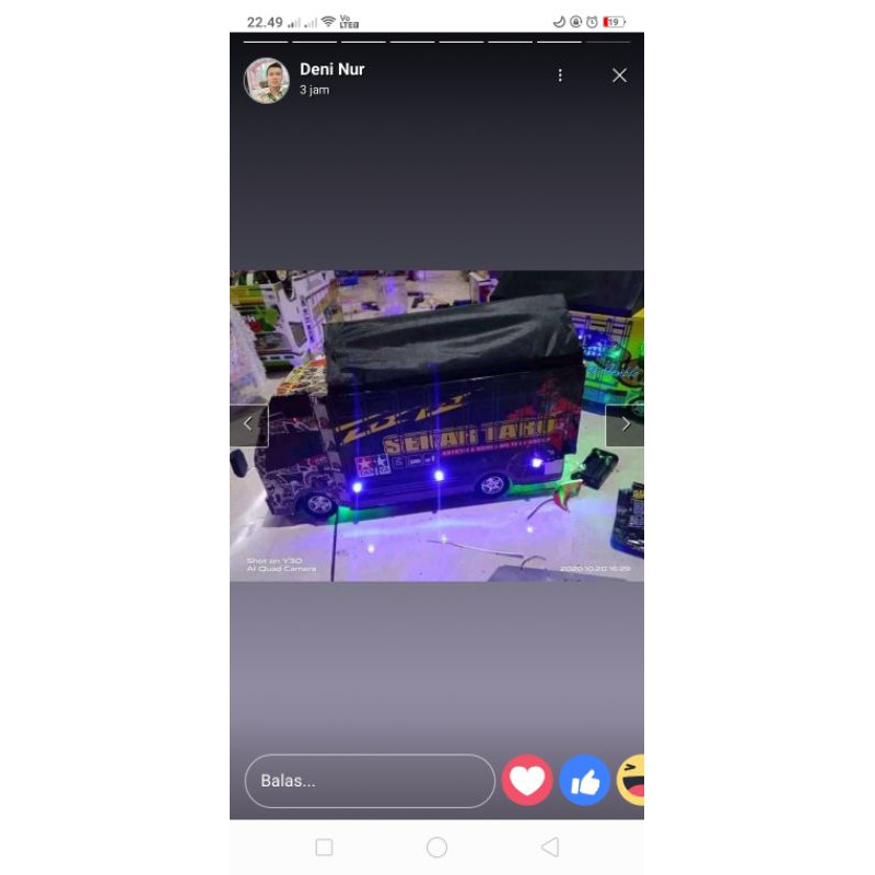 Jual miniatur truck oleng berlapis sticker finishing clear full cutting ...