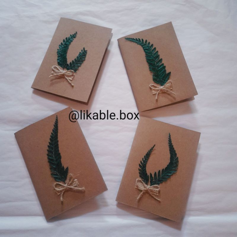 Jual Kartu Ucapan Daun / Gift Card / Greeting Card | Shopee Indonesia