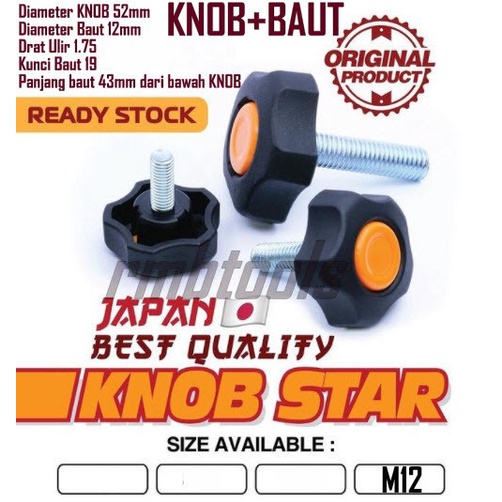Jual KNOB STAR M12 KUNCI 19 / BAUT BINTANG M12 KNOB STAR BAGUS DAN KUAT ...