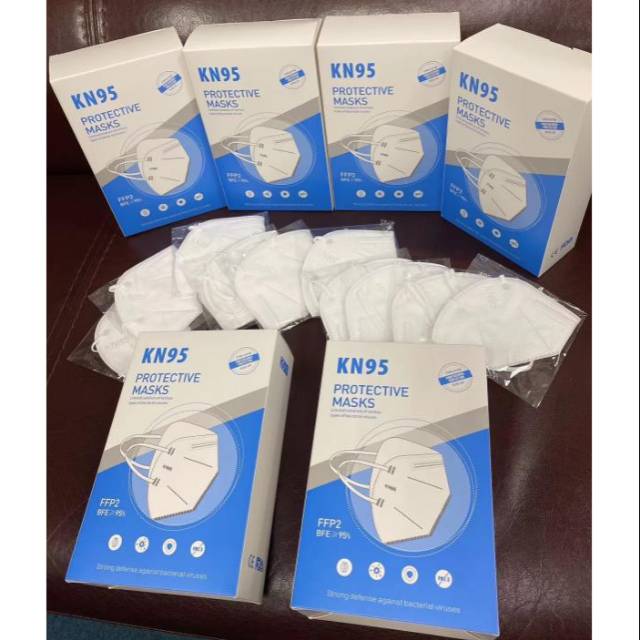 Jual 20 buah (1 box) Masker medis 5 ply FFP2 . KN95 . setara dengan N95 ...