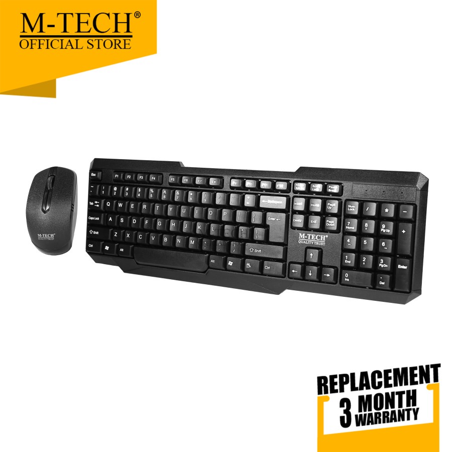Jual M-Tech Keyboard Combo Mouse Wireless STK-04 Original | Shopee ...