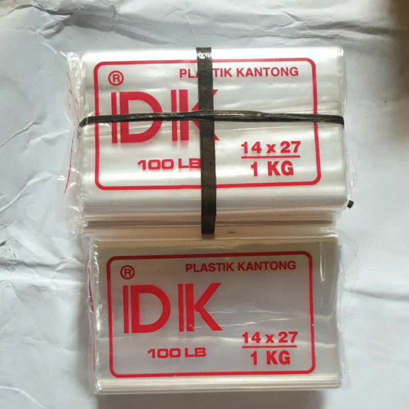 Jual Plastik Kantong Plastik Gula Cap DK 1KG 14x27 Bening Murah isi ...