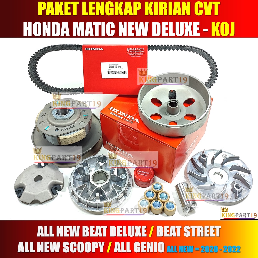 Jual PAKET LENGKAP KIRIAN CVT PULLY ASSY VANBELT KIPAS RUMAH ROLLER BEAT NEW DELUXE STREET ALL ...