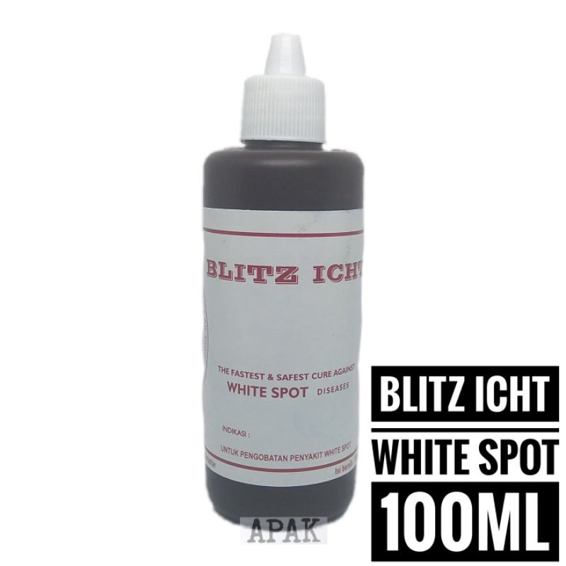Jual Blitz ICHT white spot 100ml obat ikan jamur label putih methylene ...