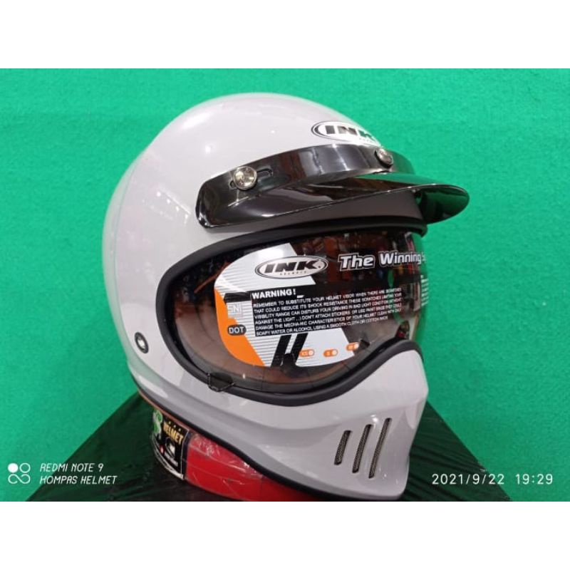 Jual INK HELM TROOPER SOLID /ASPHALT GREY METRO CLASSIC | Shopee Indonesia