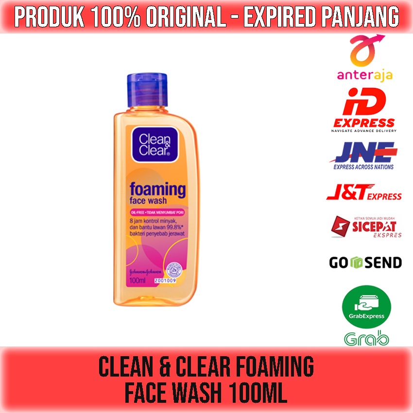 Jual CLEAN AND CLEAR FOAMING FACE WASH SABUN CUCI MUKA 100ml | Shopee ...