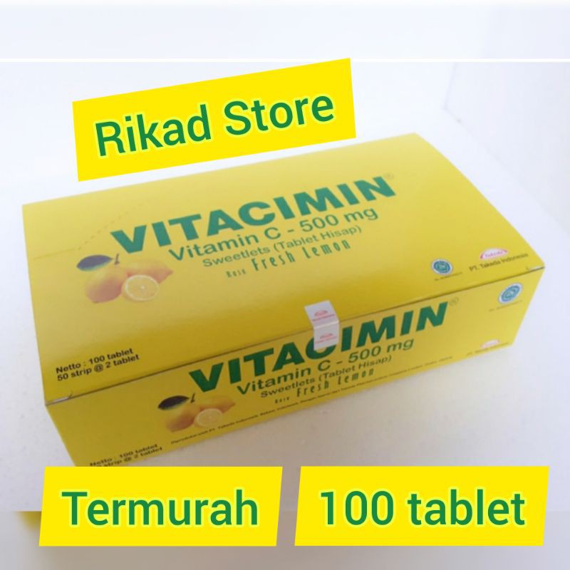 Jual Vitacimin / Vicee / Xonce 1 box 50 strip Isi 100 Tablet | Shopee ...