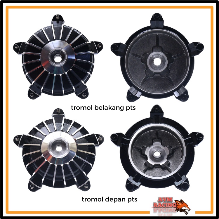 Jual tromol trombol scarlet - Tromol depan belakang ring 10 vespa super ...