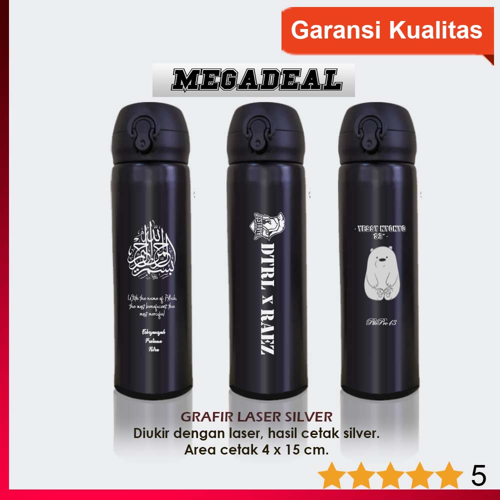 Jual Tumbler Custom Niagara Premium Grafir silver, Cetak Berwarna ...