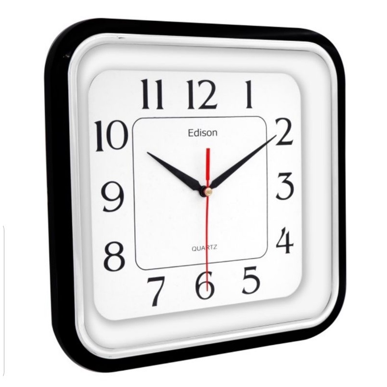 Jual Jam Dinding Edison EQ 22 B16 Ukuran 28.5cm x 28cm | Shopee Indonesia