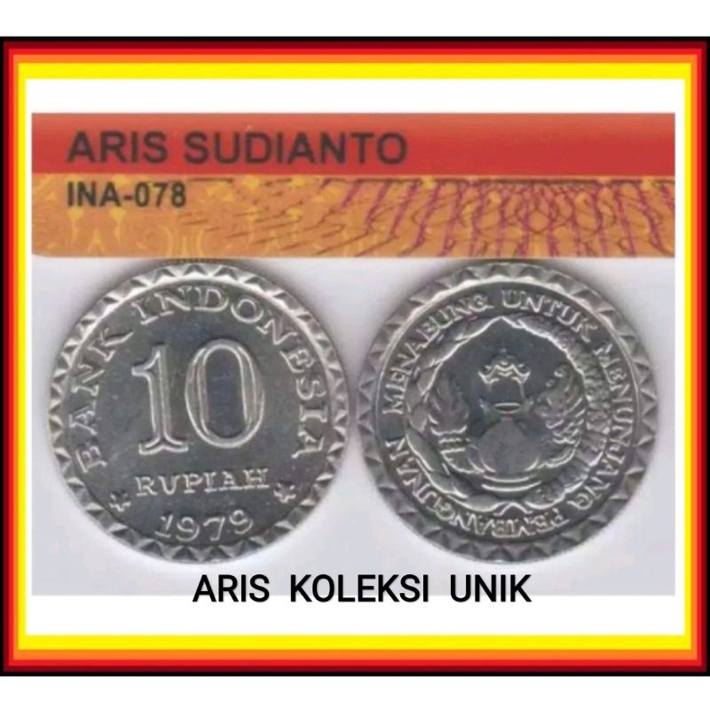 Jual koin kuno Rp10 tahun 1979 kondisi unc grss cocok untuk mahar nikah ...