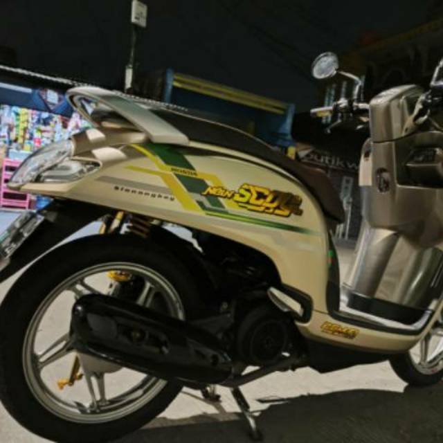 Jual STRIPING SCOPY TRANSPARAN FON CHROME GOLD COSTUM THAILAND | Shopee ...