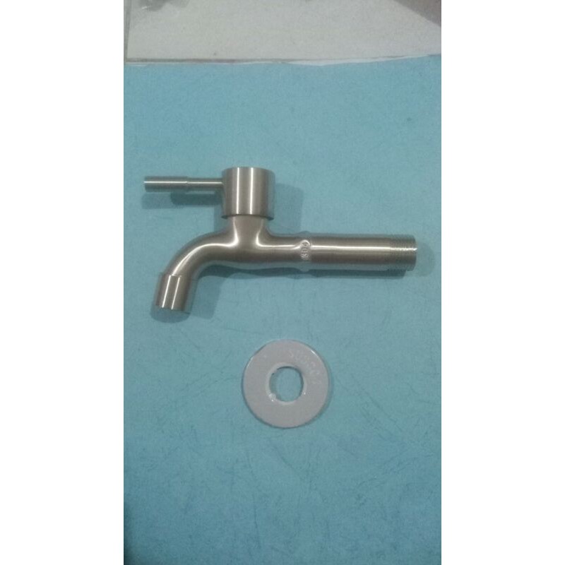 Jual Kran Stainless tembok. Kran bak Air Stainless Long | Shopee Indonesia