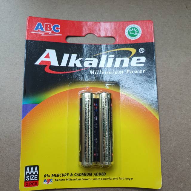 Jual Baterai A3/AAA ABC Alkaline Millenium Power isi 2 pcs Original ...