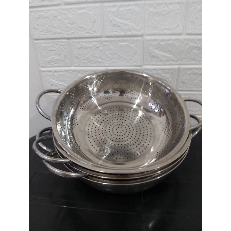 Jual Baskom bolong stainless 30cm | Shopee Indonesia