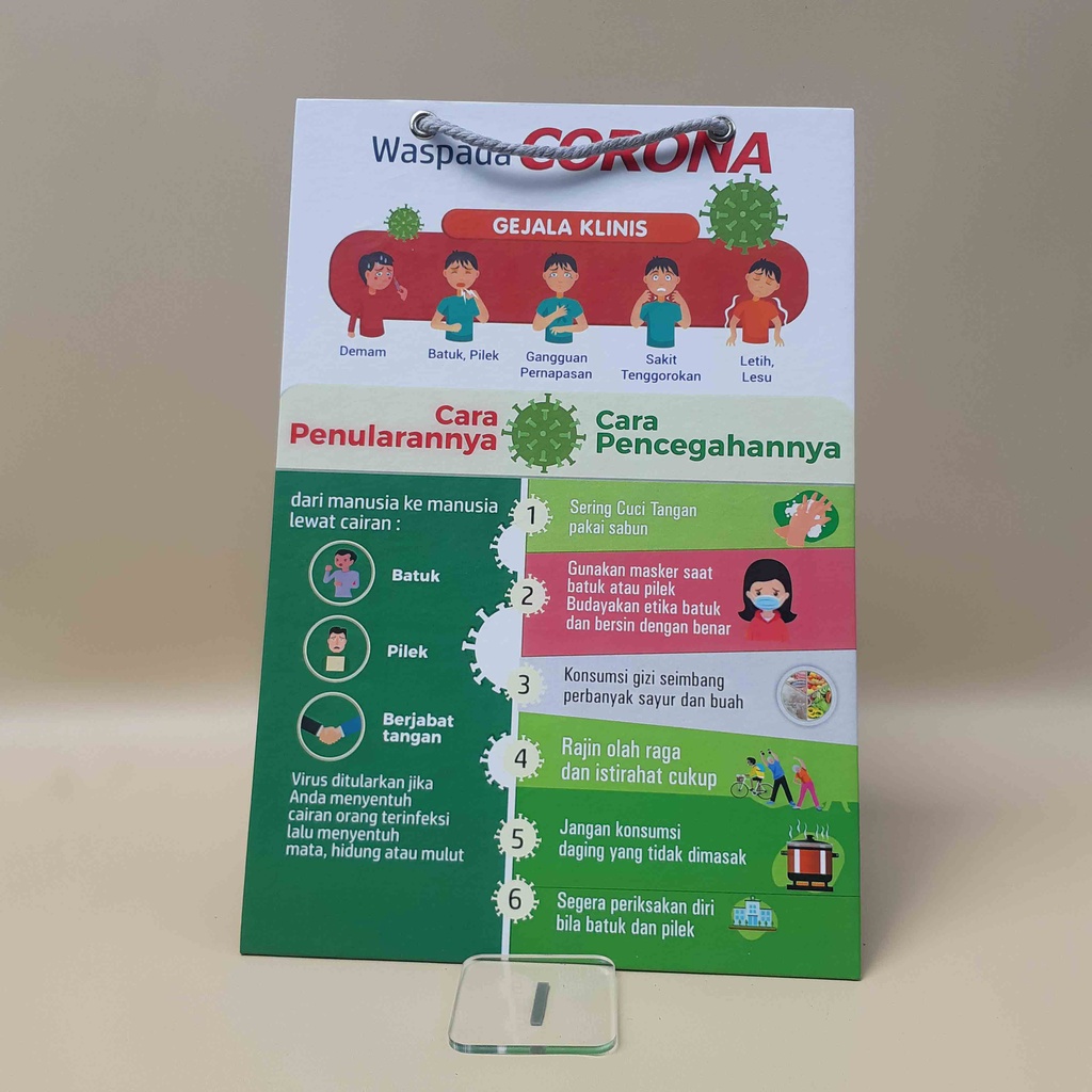 Jual Hard Poster || Poster Prokes, Poster Kesehatan, Waspada Corona ...