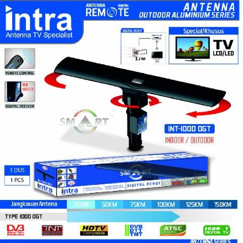 Jual Intra INT-1000DGT ATENA LUAR REMOTE Digital TV LCD/LED-COCOK UNTUK ...
