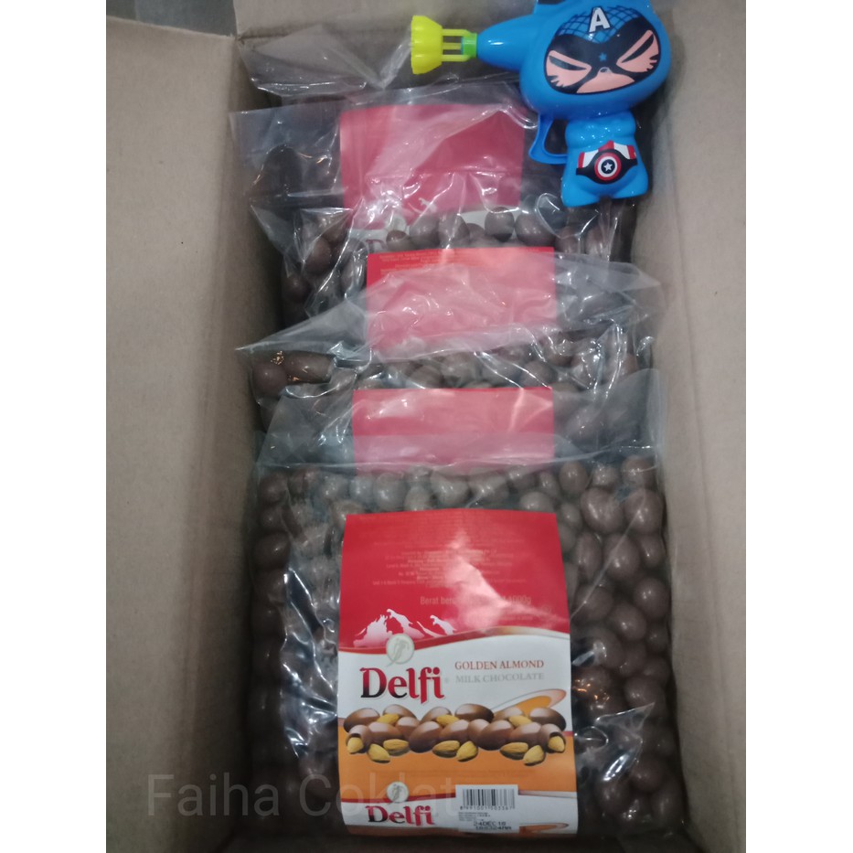 Jual Jual Snack Coklat Delfi Almond atau Delfi Mede Kemasan 1kg - Delfi ...