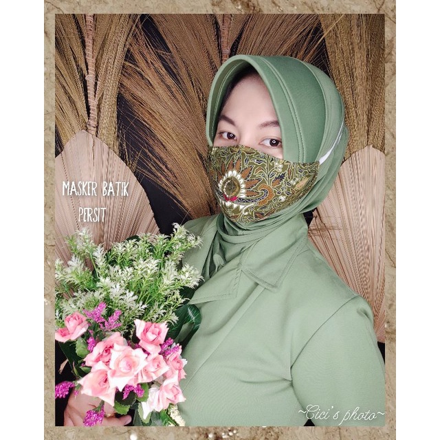 Jual Termurah Masker batik Persit ( motif batiknya timbal balik ...