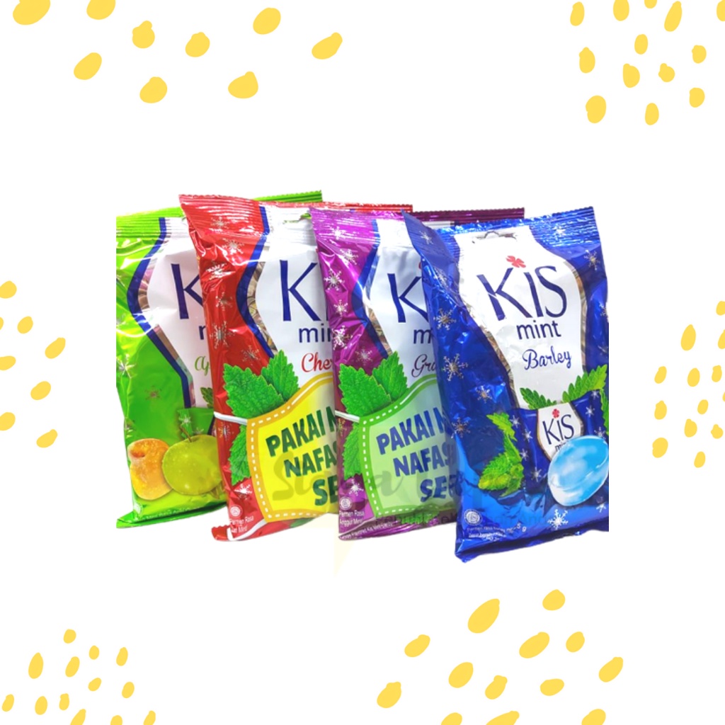 Jual Permen Kiss 125gr Cherry Barley Grape Mint isi 50pc | Shopee Indonesia