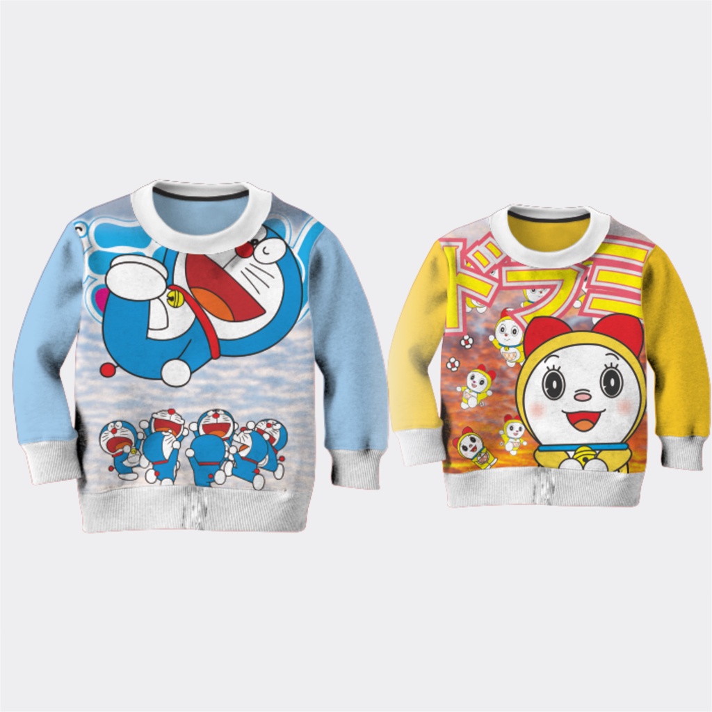 Jual Sweater Anak Doraemon Doremi Sky Bahan Halus Lembut Tebal Full ...