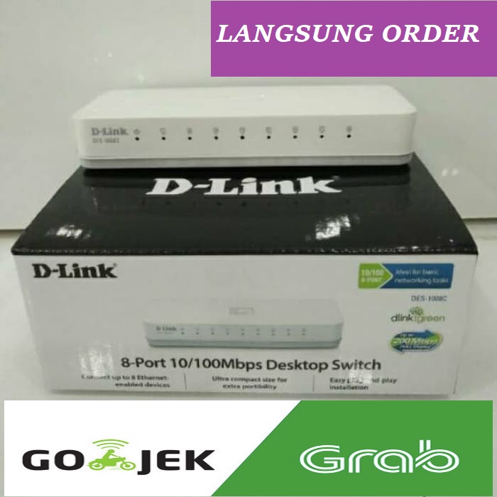 Jual D-LINK 8 PORT DES-1008C Switch 8 port, Dlink 8 port | Shopee Indonesia