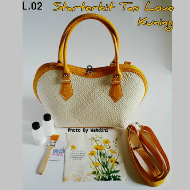 Jual Starterkit Decoupage Tas Love Pandan Kuning L02 | Shopee Indonesia