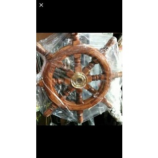 Jual Blk Setir Kapal Kayu 50Cm Kemudi Kapal Stir Kapal Kayu Jati B06 ...