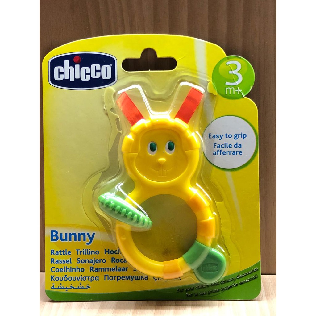 Jual CHICCO TOY BUNNY RATTLE (packaging agak jelek dan rusak) | Shopee ...