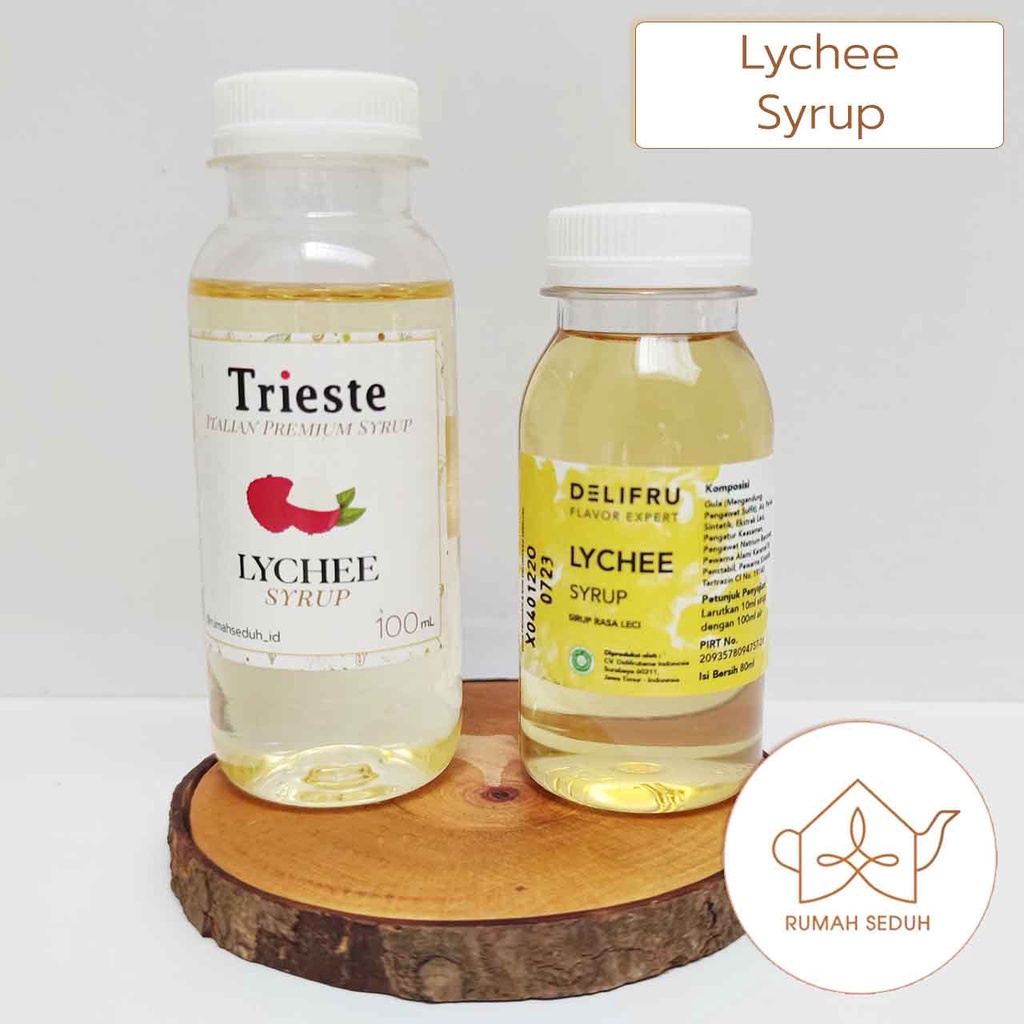 Jual 100mL Sirup Leci merk Trieste - Lychee Italian Premium Syrup ...
