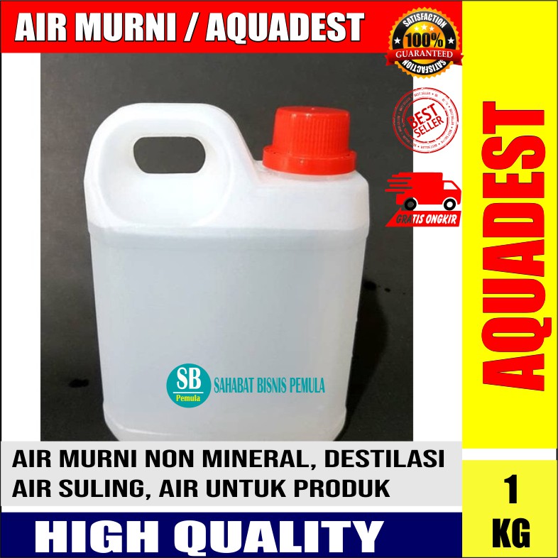 Jual Aquadest / Aquades / Air Suling | Kemasan 1 Liter | Shopee Indonesia