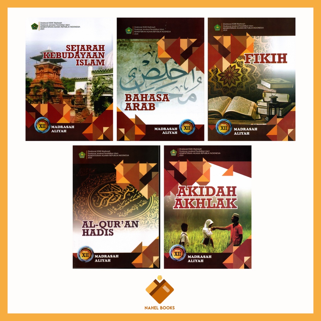 Jual BUKU PAKET MA SMA KELAS 12 / XII KEMENAG (AL-QURAN HADIST, AKIDAH AKHLAK, BAHASA ARAB ...