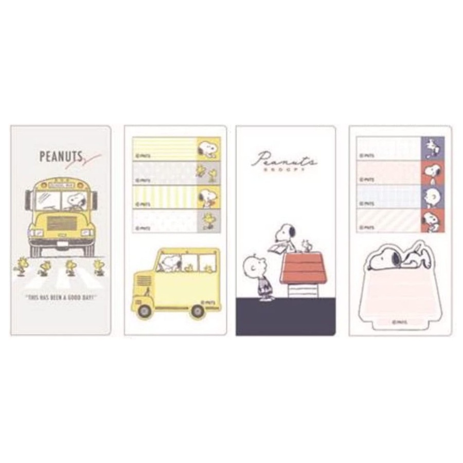 Jual Sticky Note Peanuts Snoopy School Bus Memo Pad Post It Limited ...