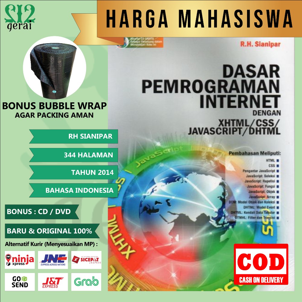 Jual BUKU DASAR PEMROGRAMAN INTERNET RH SIANIPAR HARGA MAHASISWA ...