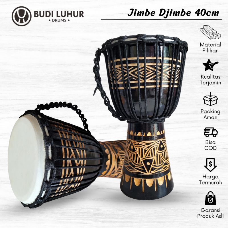 Jual Alat Musik Gendang Jimbe Djimbe Mirip Darbuka Ukuran Sedang 40cm ...
