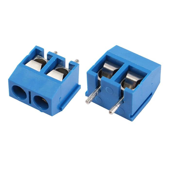 Jual KF301 Terminal Block 2 Pin Skrup Screw PCB Blok 2P Pitch 5mm Cable ...